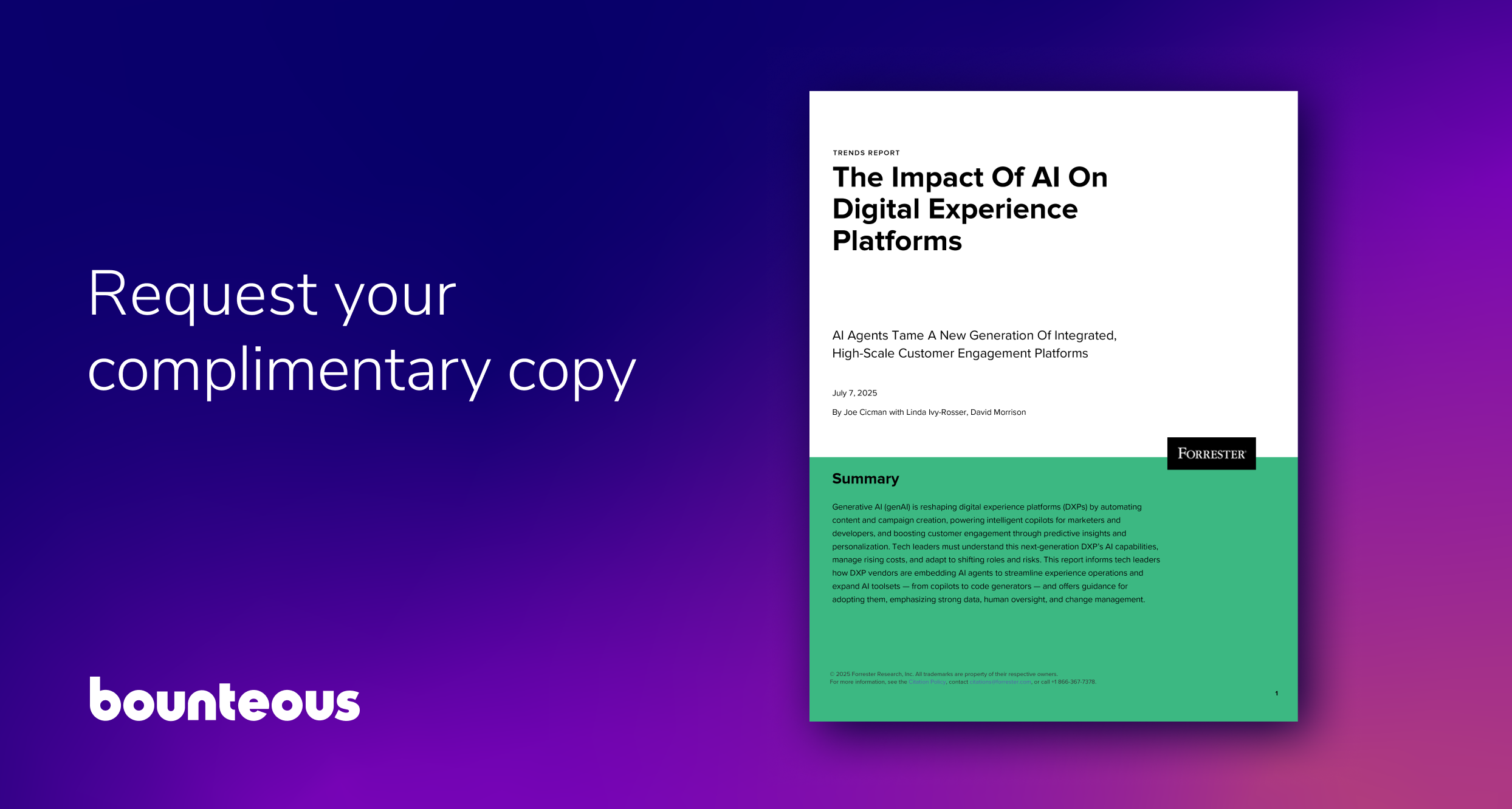 Forrester Report®: The Impact of AI On Digital Experience Platforms ...