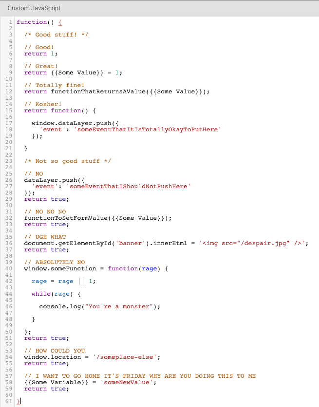 Referencing The Datalayer In Custom Javascript Variables Bounteous