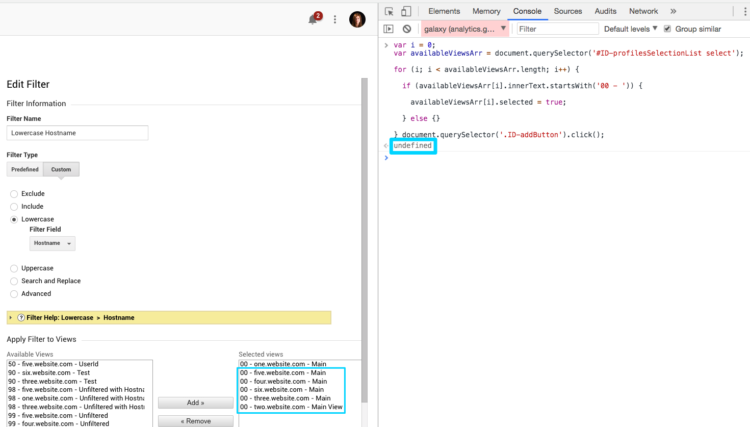 Programmatically Add Filters to Many Views | LunaMetrics | Bounteous Programmatically Add Filters to Many Views | LunaMetrics | Bounteous