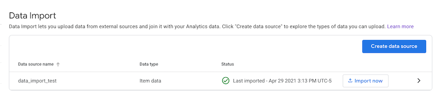 Google Analytics 4 (GA4) Data Import Feature | Bounteous Google Analytics 4 (GA4) Data Import Feature | Bounteous